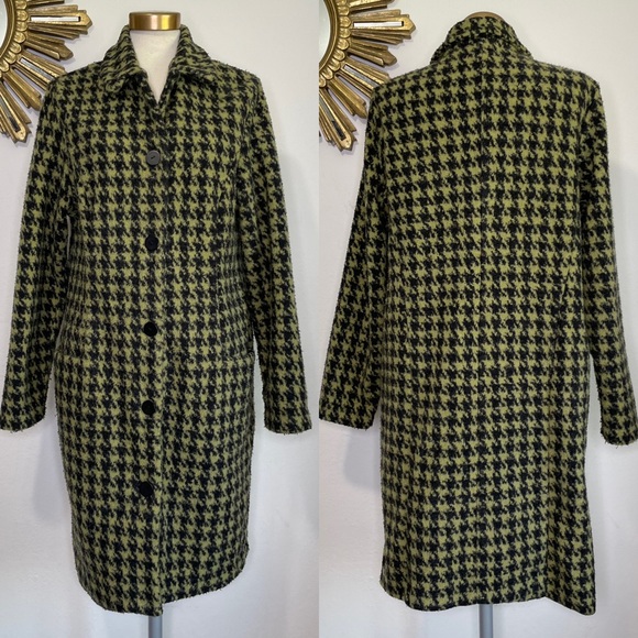 Vintage | Jackets & Coats | Vintage Herringbone Button Up Coat | Poshmark